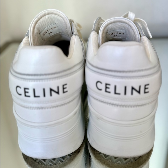 Celine | Shoes | Block Sneakers With Wedge Outsole In Calfskin Eu 39 ...